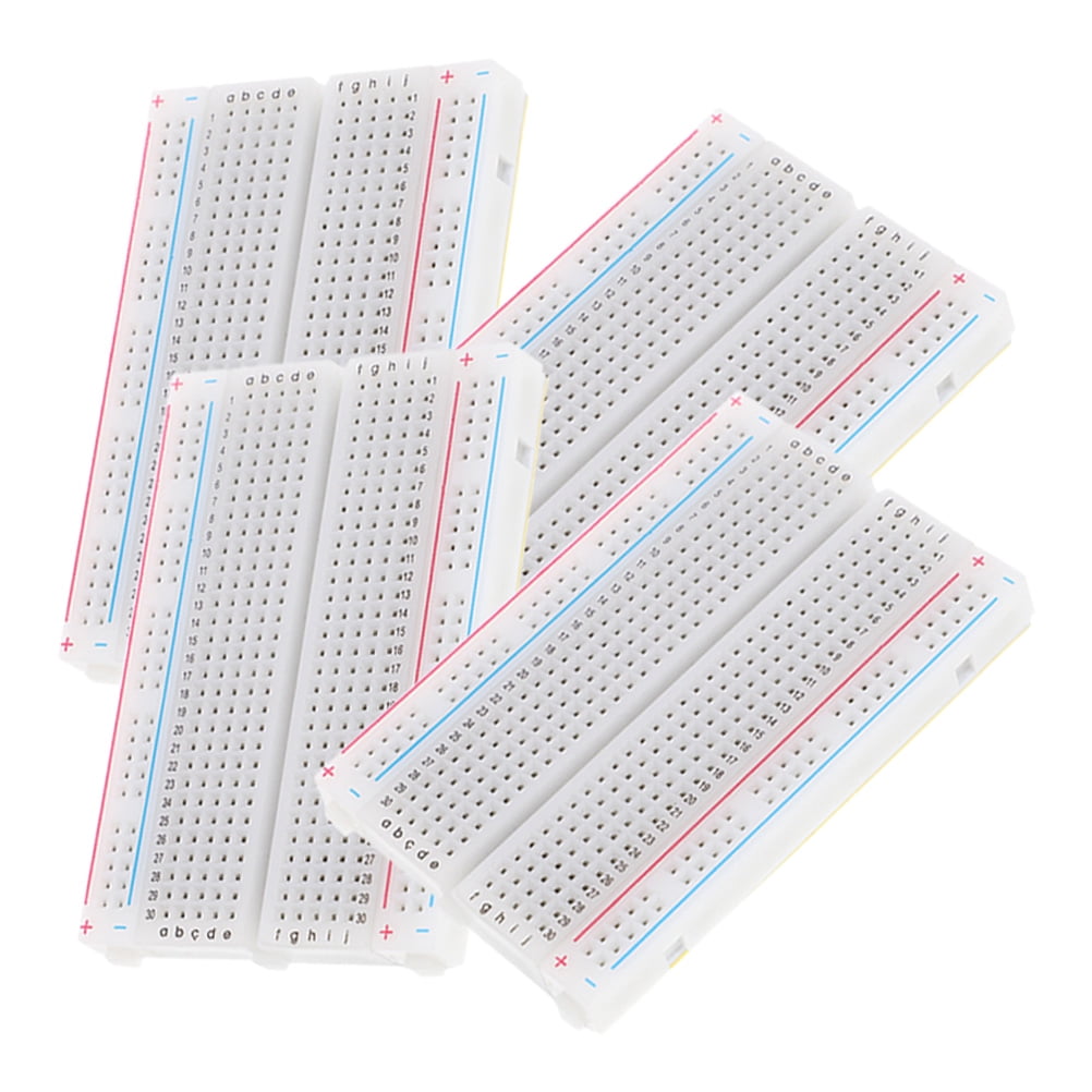 4pcs Breadboard Kit Experiment Breadboard 400 Tie Point Mini Breadboard ...