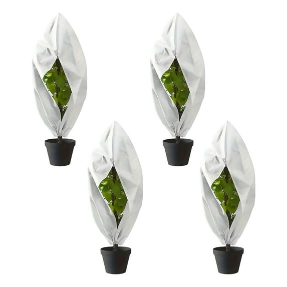 4pcs Breathable Plant Protecting Covers Insulating Cold Weather Barrier ...