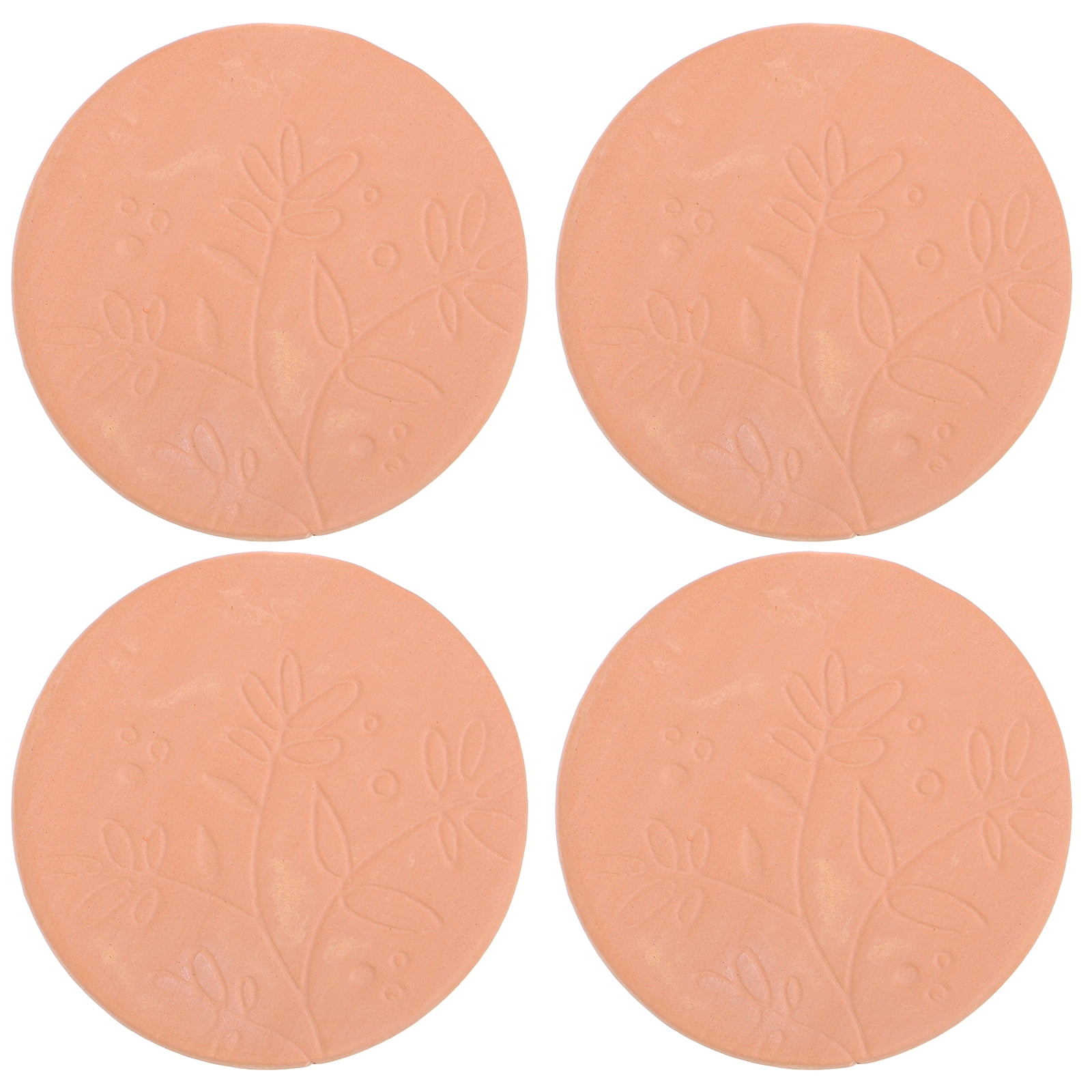 4pcs Brown Sugar Keeper Terracotta Brown Sugar Disc Carved Flower ...