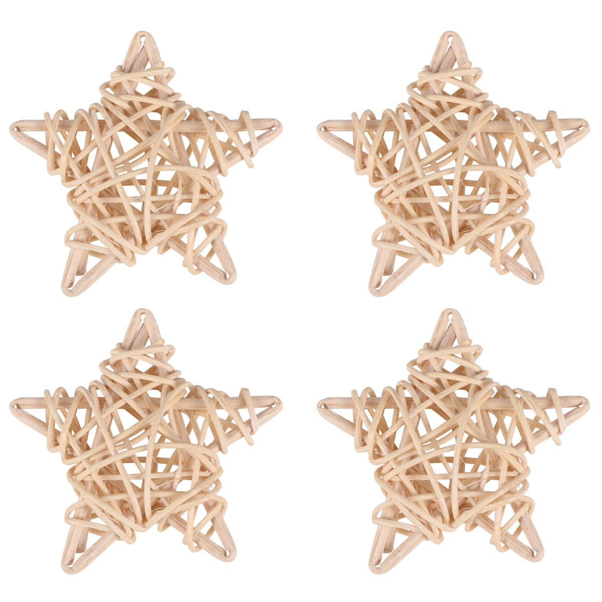 4Pcs Pentagram Rattan Rabbit Toys Creative Food Leakage Toy Funny Pet ...