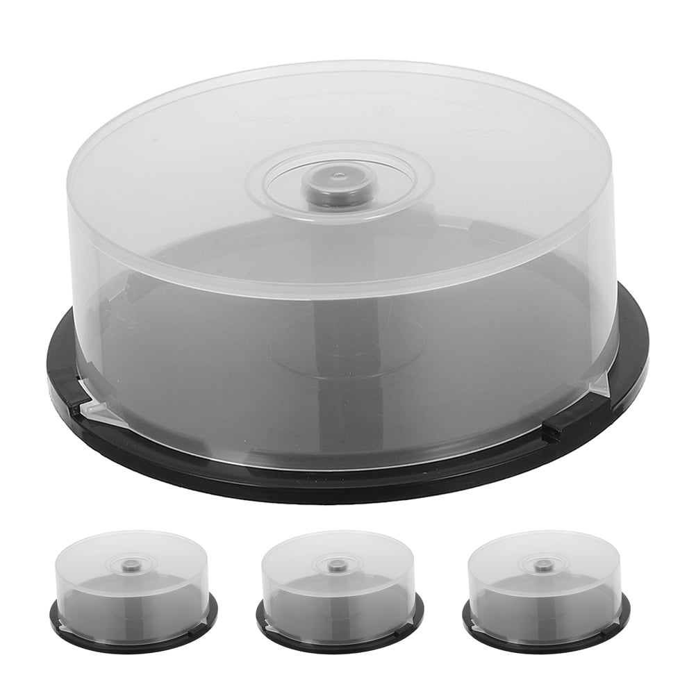 4pcs CD DVD Cake Box Spindle Plastic Column Empty CD DVD Containers ...