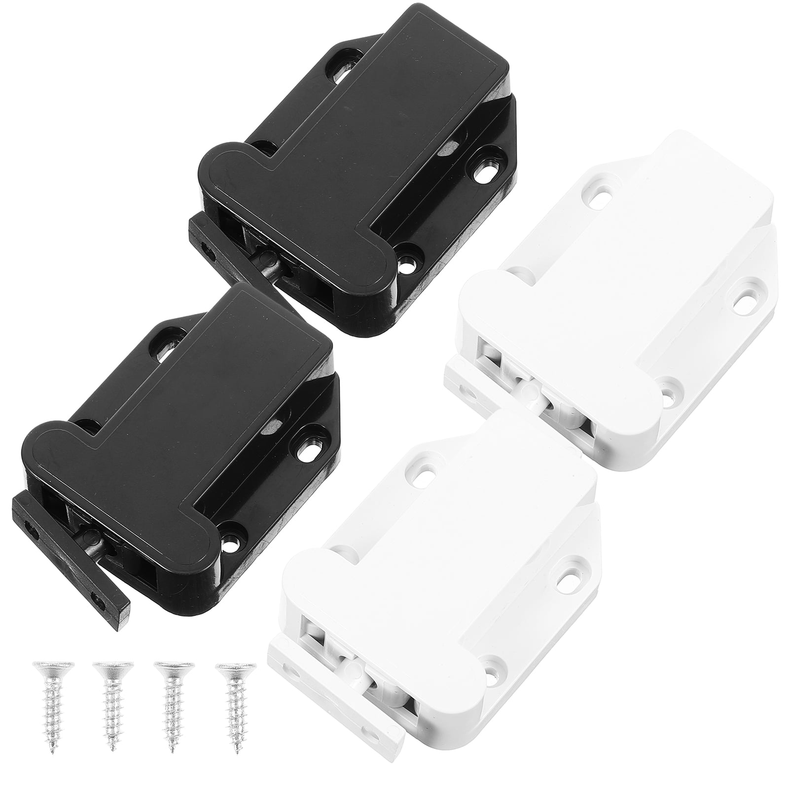 4pcs Cabinet Door Push To Open Latches Push Release Cabinet Latch Push ...