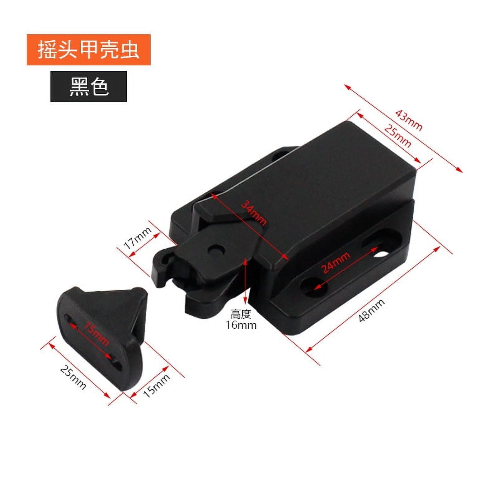 4pcs Hidden Cabinet Push to Open Self-Locking Spring Latch Touch Catch ...