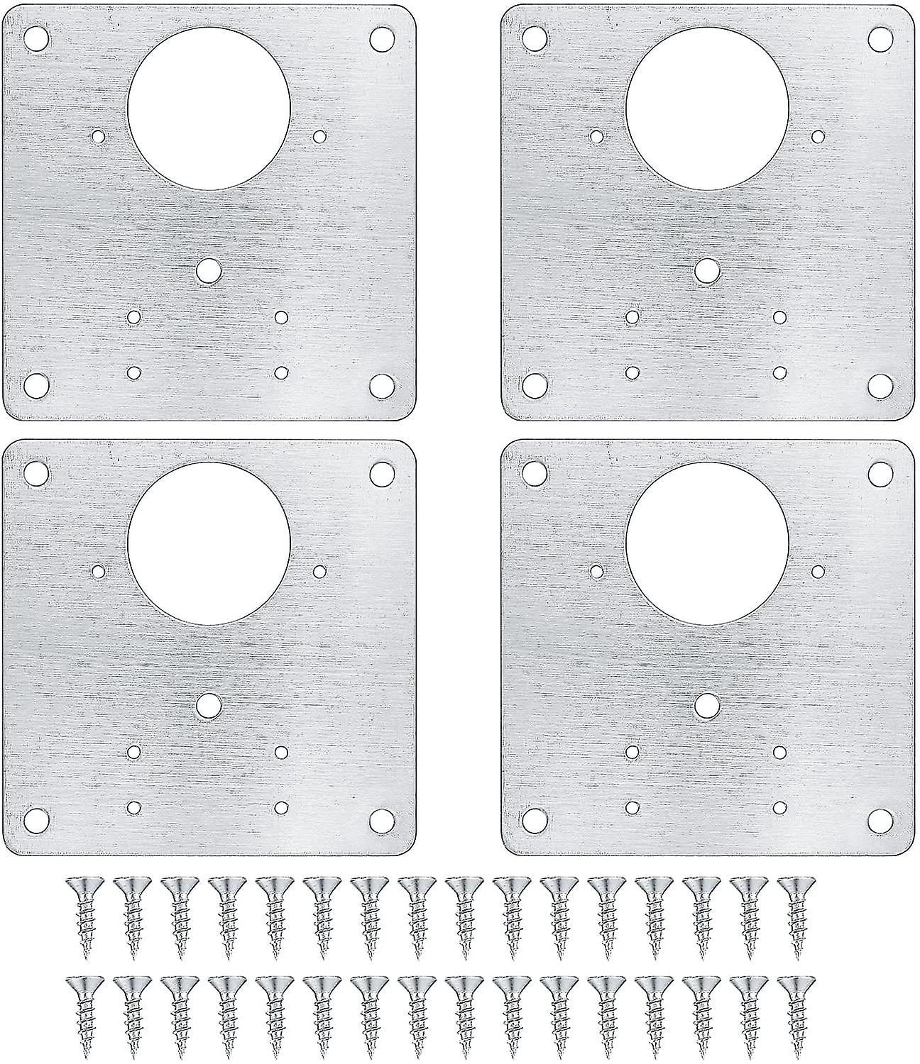 4pcs Cabinet Hinge Repair Plates Kitchen Cabinet Door Repair Plates ...