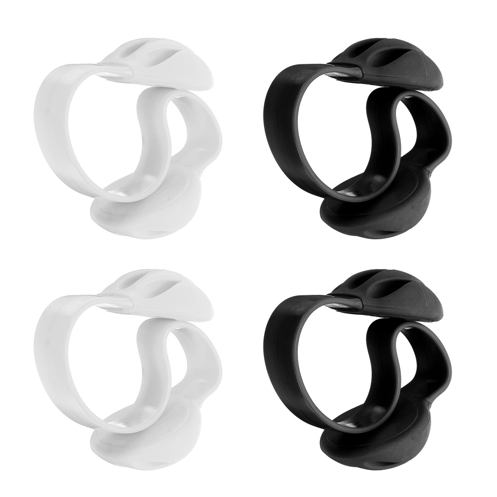 4pcs Cable Clips Non-Adhesive "S" shape Cable Management, Black/White ...