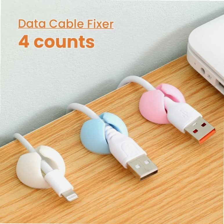 4pcs Cable Organizers, self-adhesive, random colors for charging cable ...