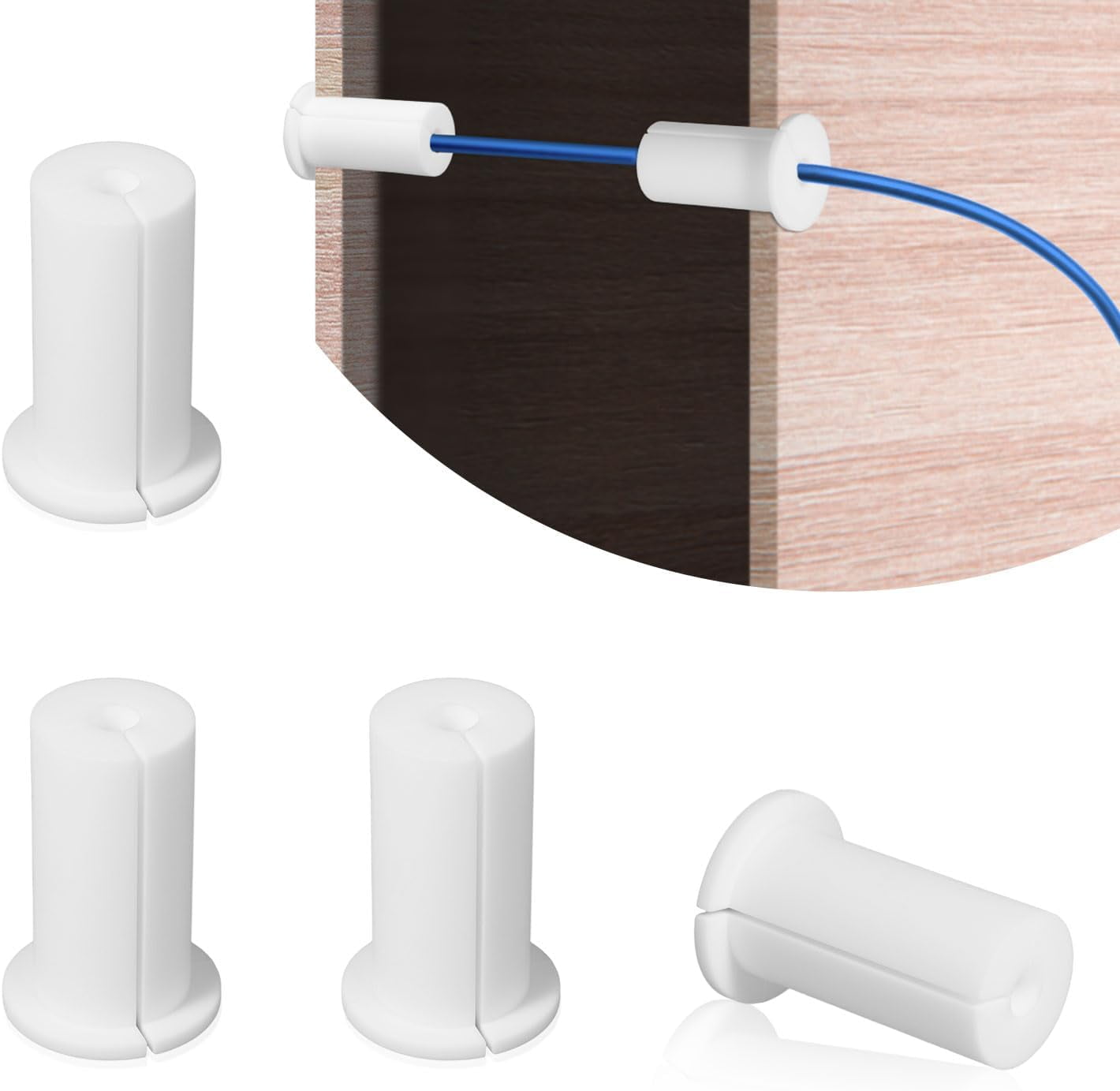 4pcs Cable Routing Kit for Starlink 1 Inch Wall Hole, Silicone Cable ...