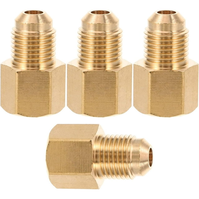 4pcs Car AC Refrigerant Adapter Air Conditioning Adapter Fitting Vacuum ...