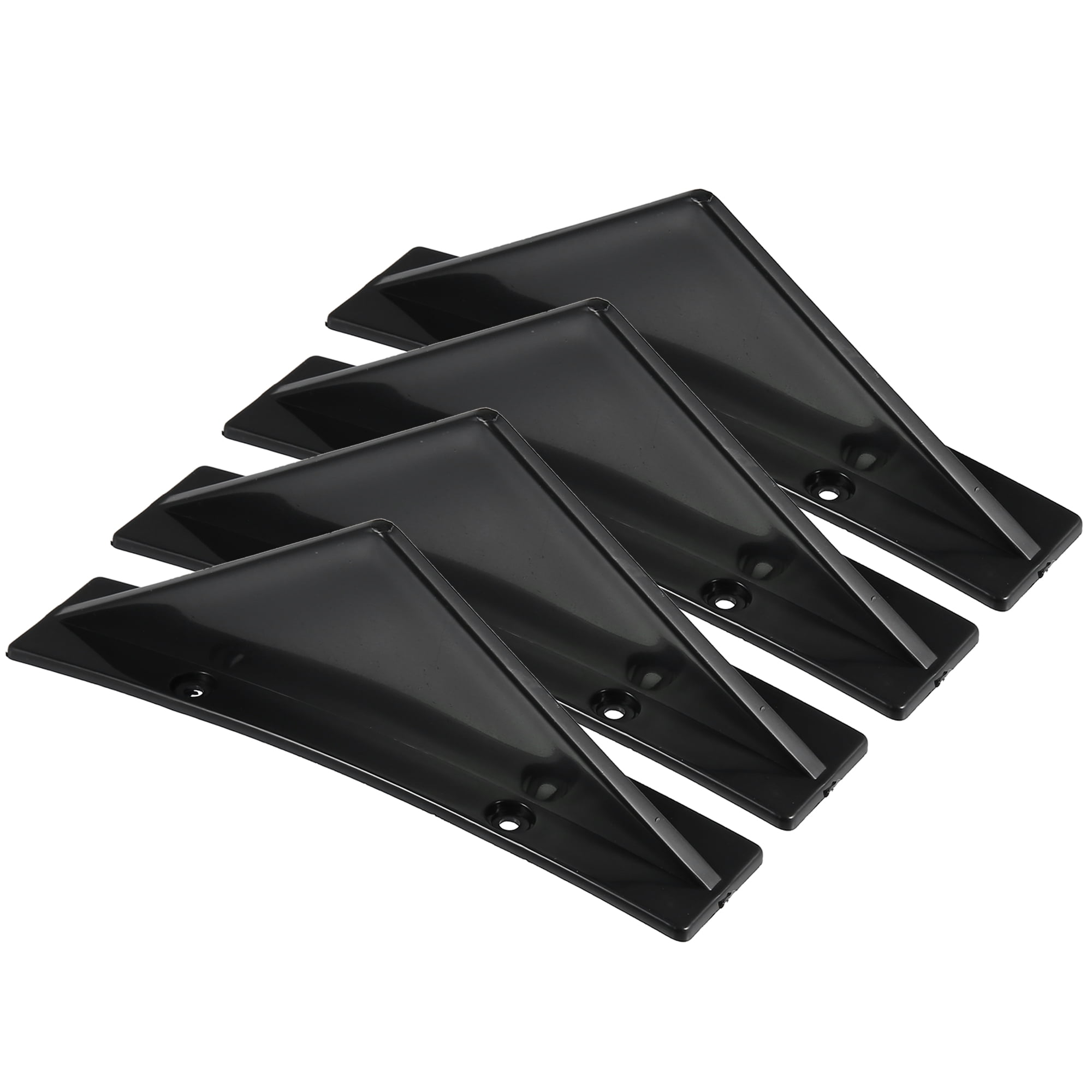 4pcs Car Diffuser Universal Shark Fin Spoilers Rear Spoiler Wing ...