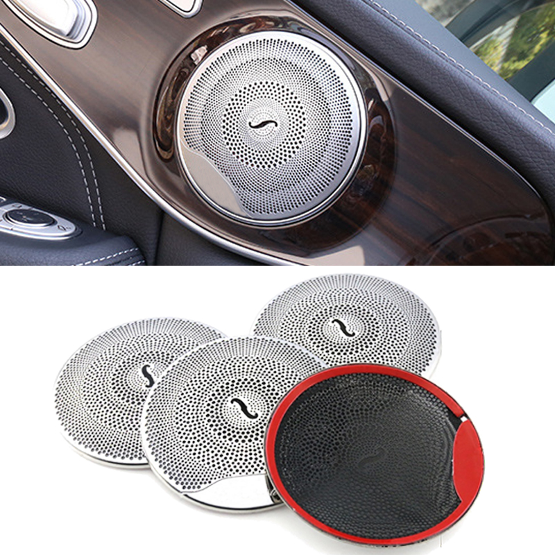 4pcs Car Door Horn Replace Caps Audio Speaker Decor Cover Loudspeaker ...