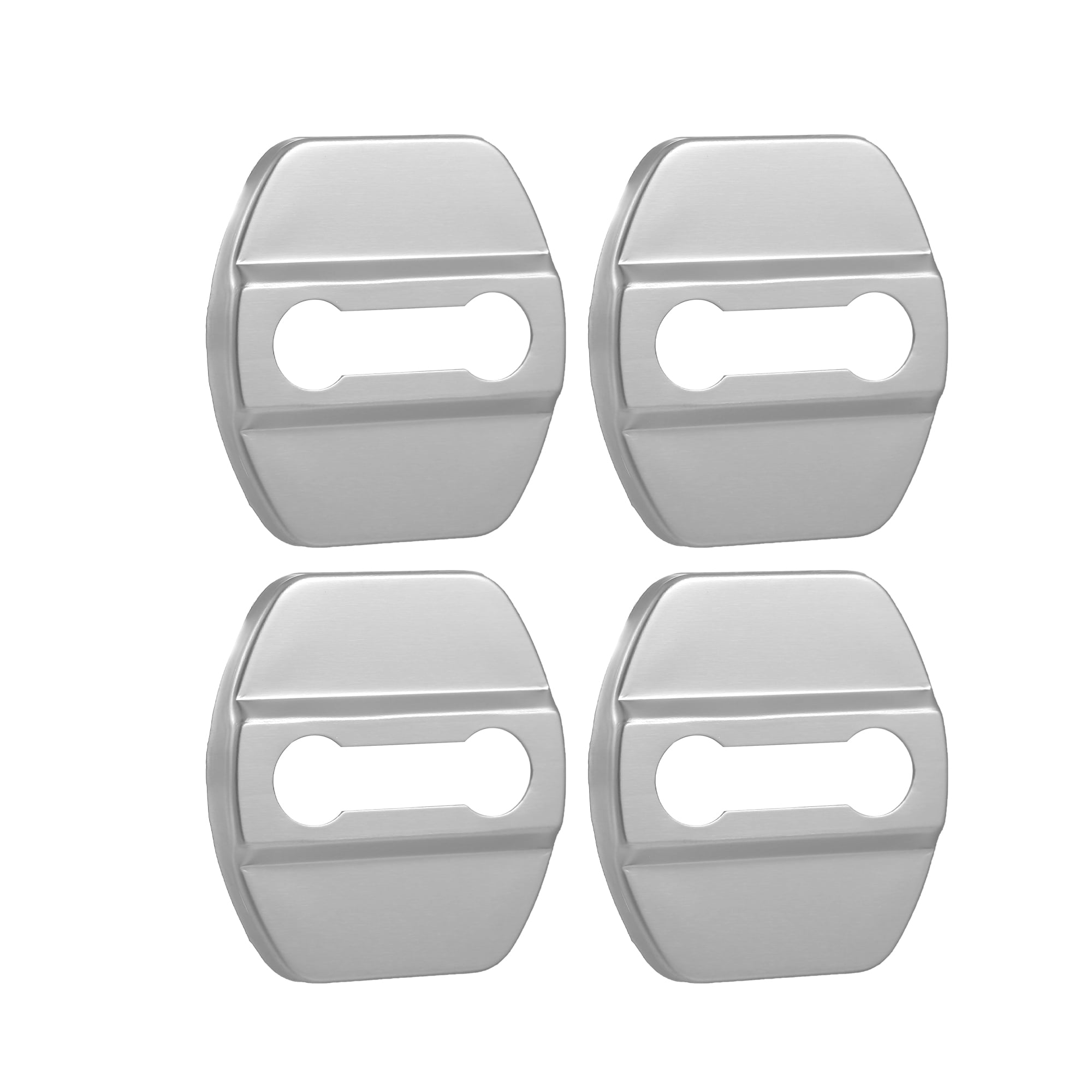 4pcs Car Door Lock Latches Cover Stainless Steel Door Lock Protector ...