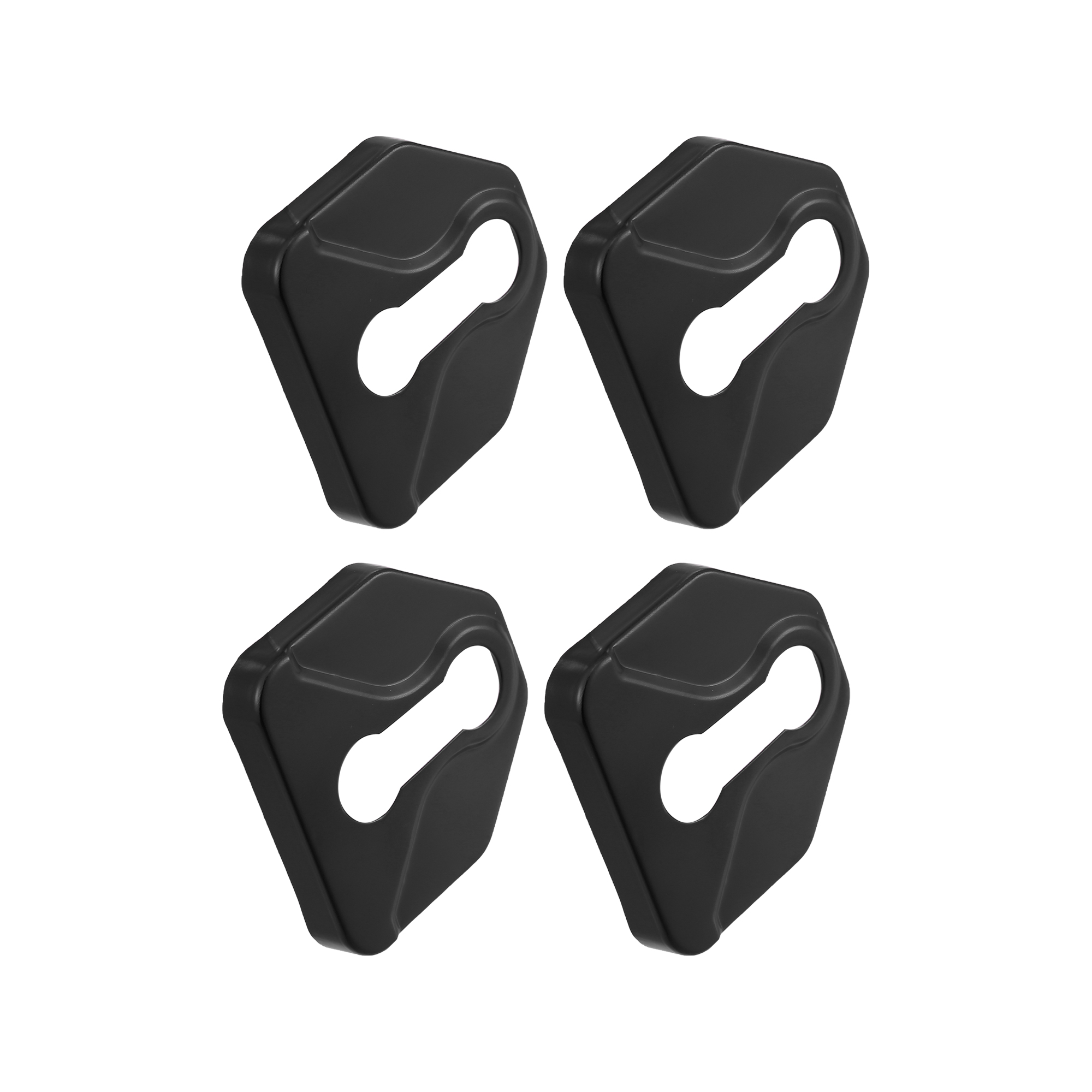 4pcs Car Door Lock Latches Cover Stainless Steel Door Lock Protector ...