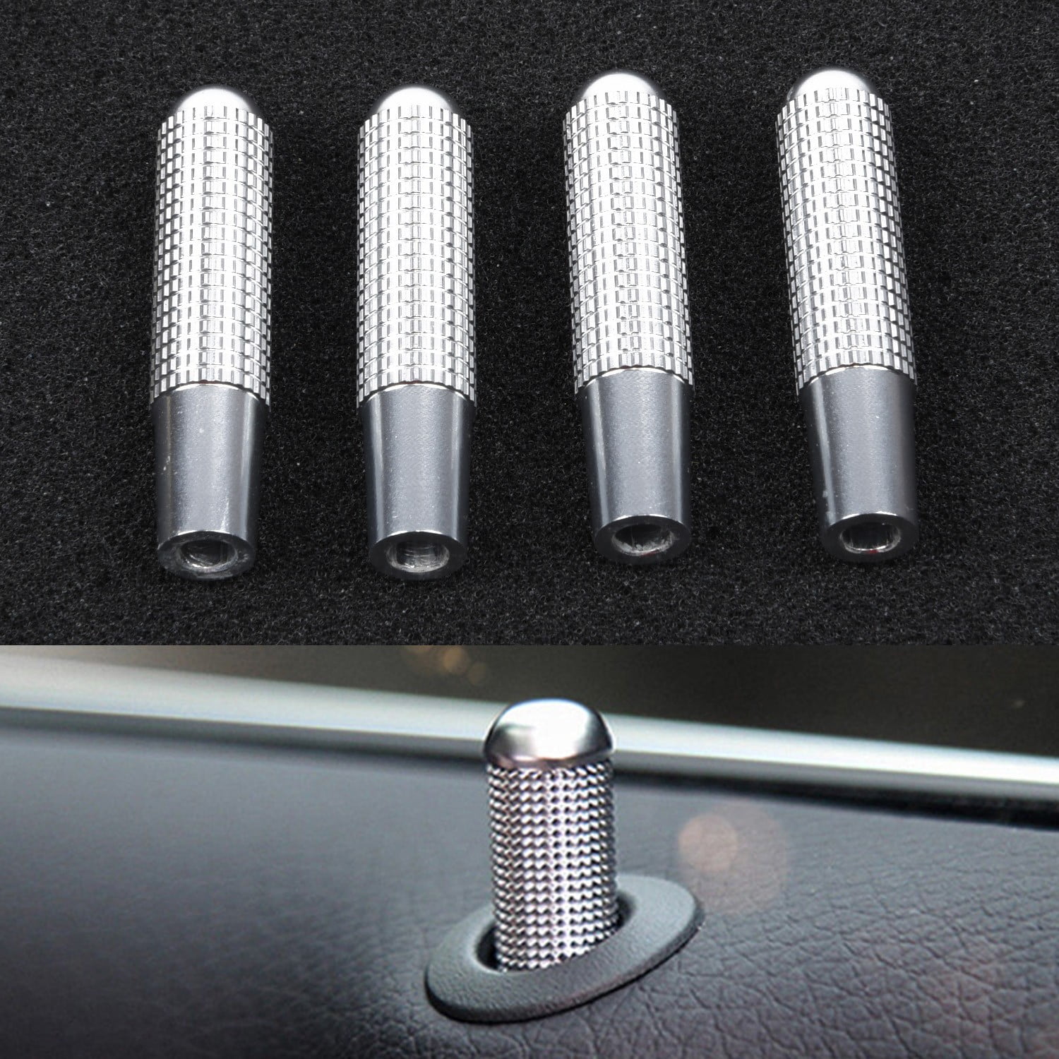 4pcs Car Door Lock Pin Trim Rings for W205 For GLC GLE with No Door ...