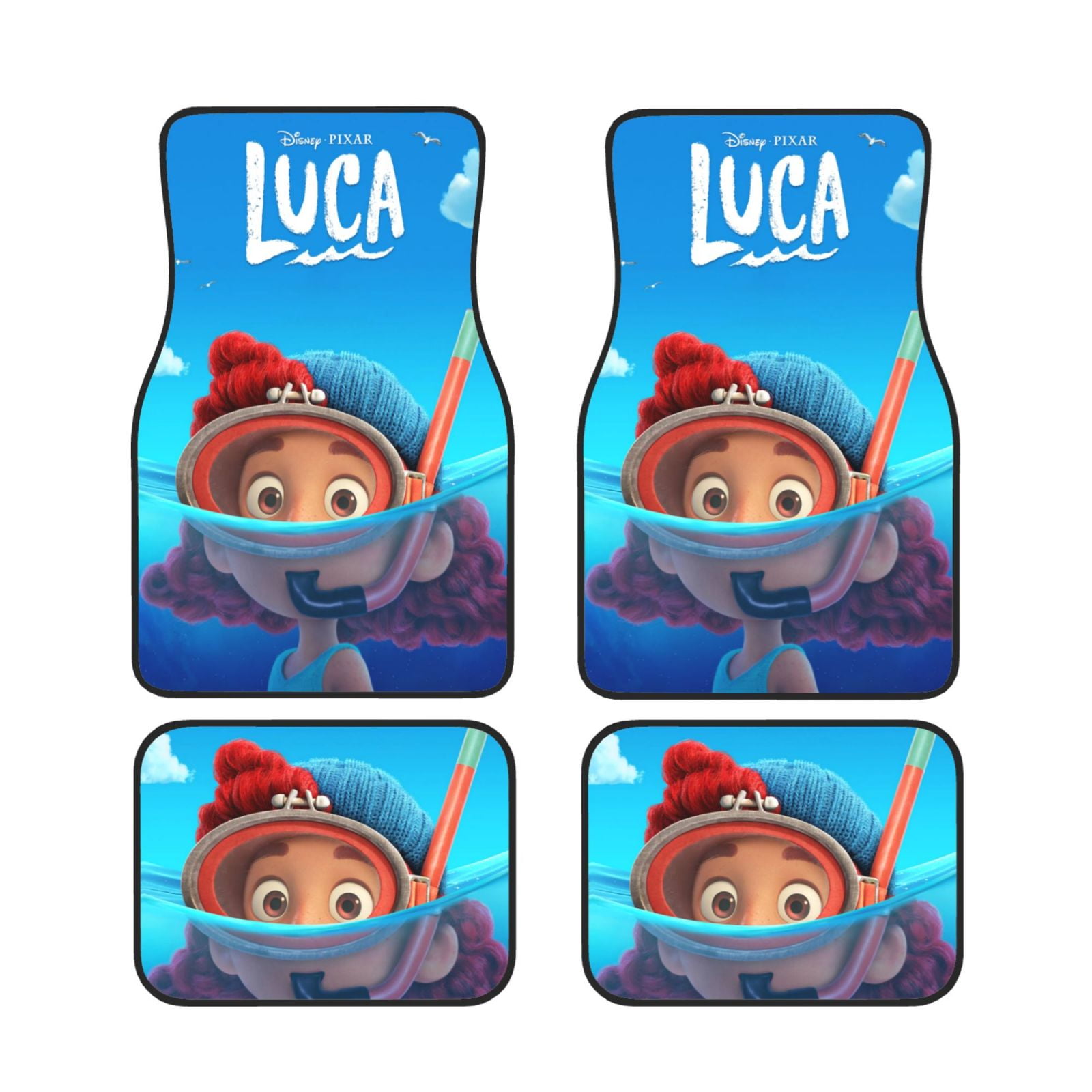 4pcs Car Floor Mats Set Luca Print Car Floor Mat Durable Fabric Heavy ...