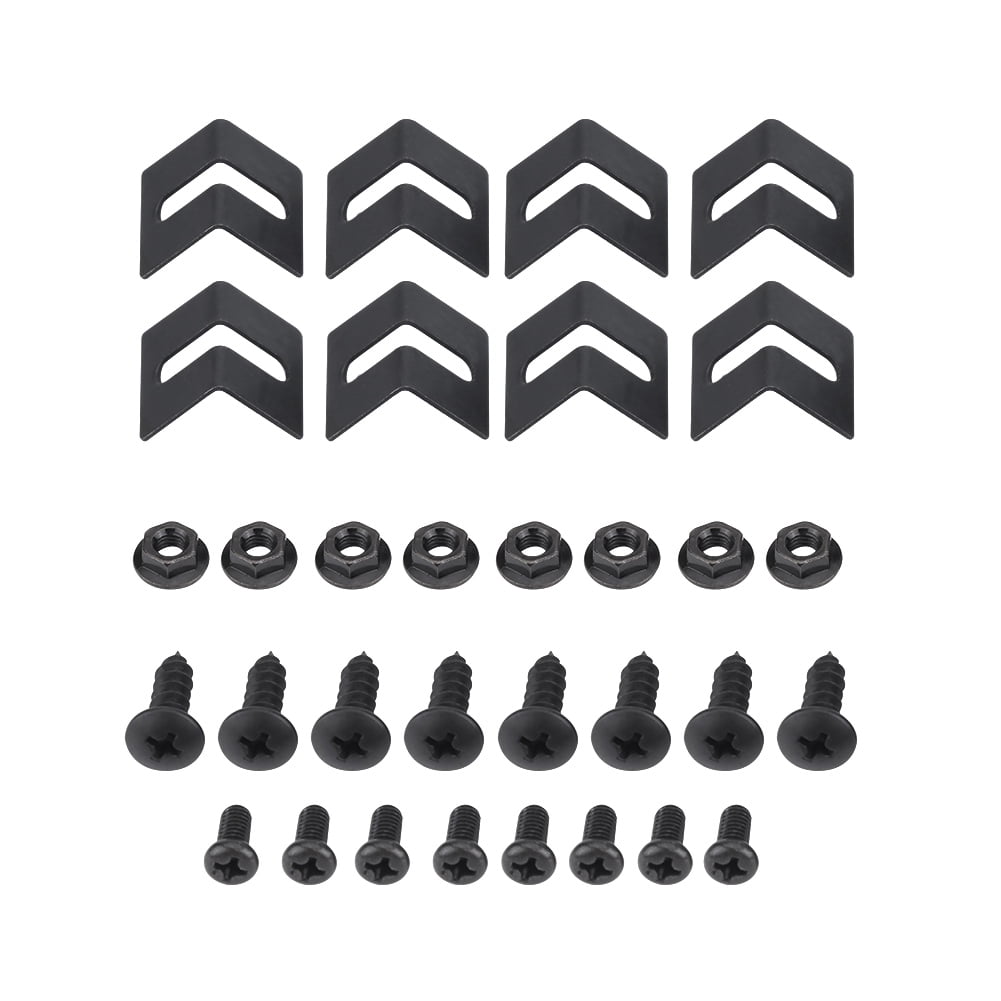 4pcs Car Front Bumper Lip Splitter Fins Canards Body Spoiler Universal ...