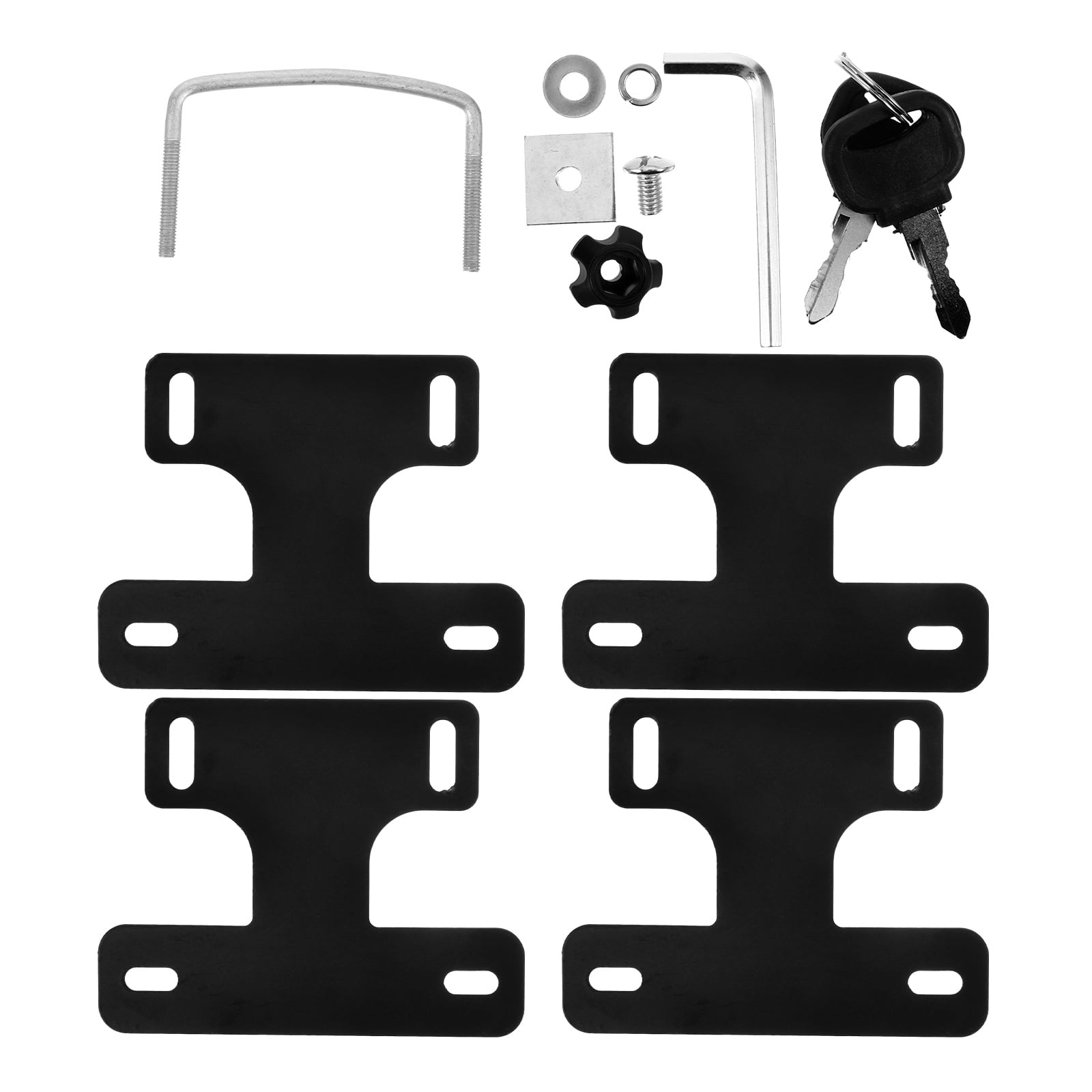 4pcs Car Roof Rack Crossbar Fixing Clamps Roof Luggage Frame Clips Car ...