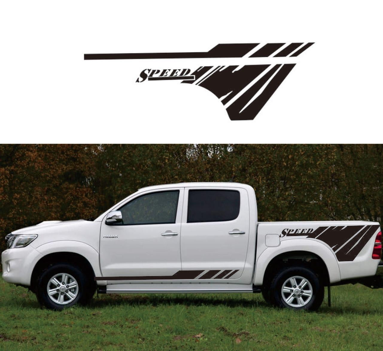 4pcs Car Side Sticker Stylish For Ford Nissan NAVARA NP300 Vinyl Film ...