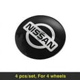 4pcs Car Wheel Hub Center Cap Metal Emblem Stickers For Nissan Qashqai ...