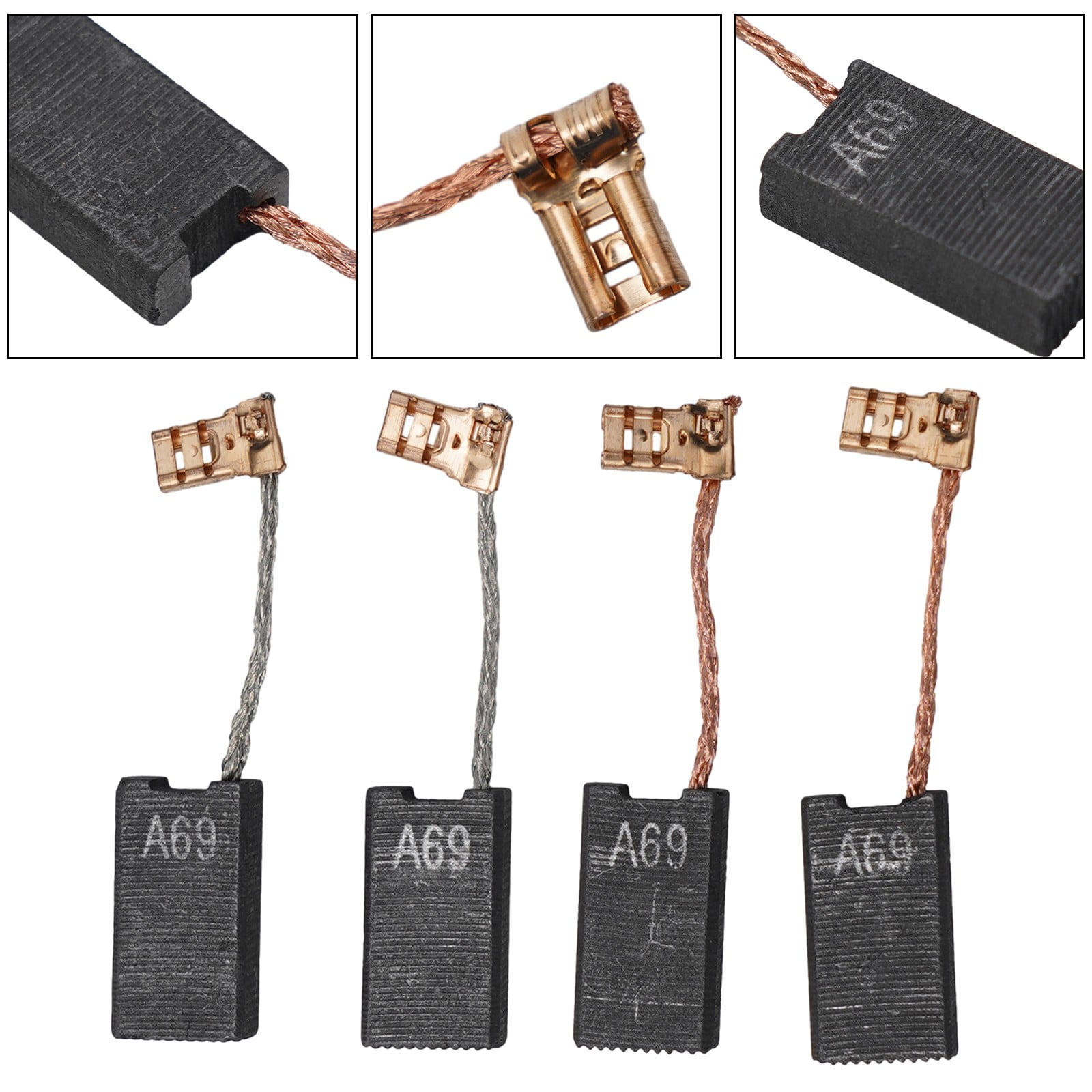 4pcs Carbon Brushes for Bosch 5/40 DCE, 5 DCE, DCE38, GSH 4 with Auto ...