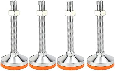 4pcs Carbon Steel Levelling Feet M20 Thread Heavy Duty Leveling Screw ...