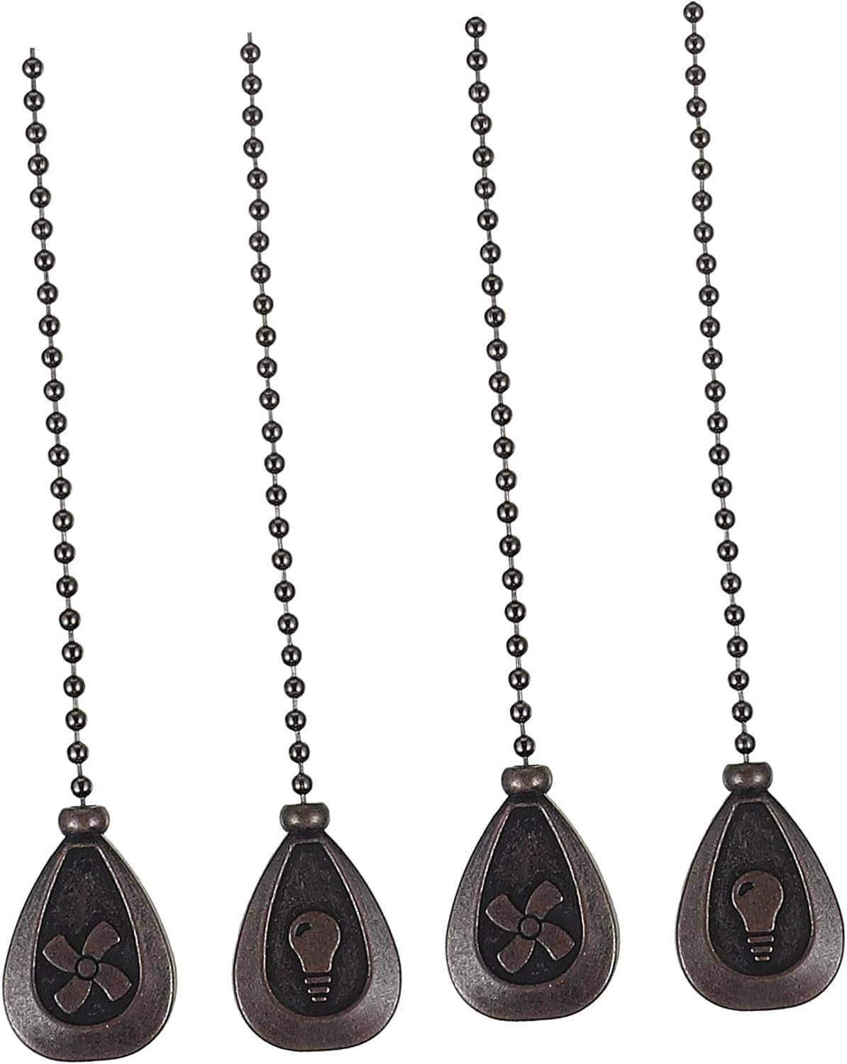 4pcs Ceiling Fan Chain Pull Chain Switch Chains for Ceiling Fans and ...