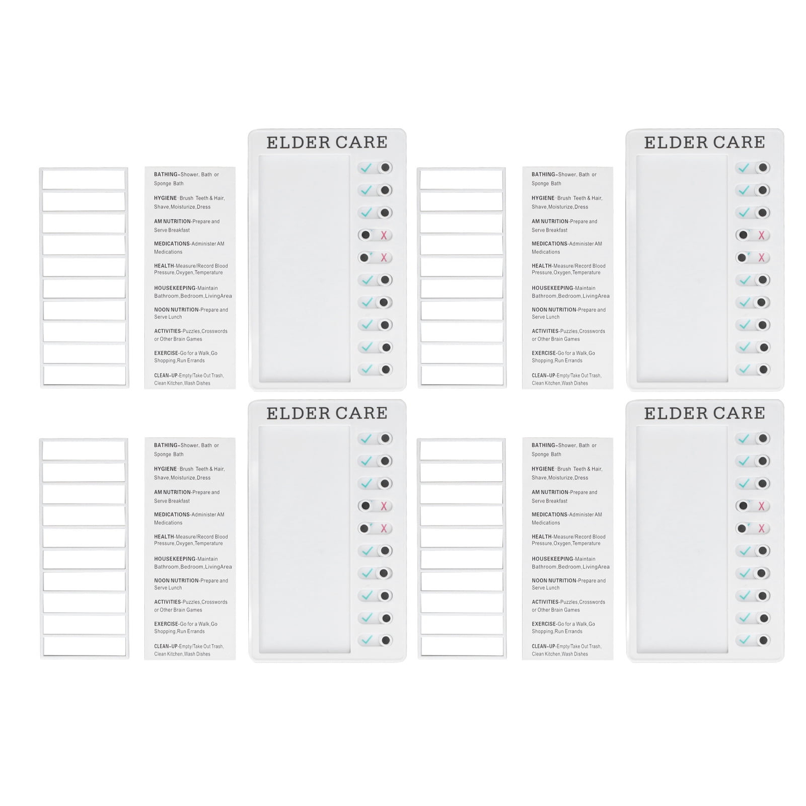 4pcs Checklist Board DIY Production Recyclable Portable Chore Checklist ...