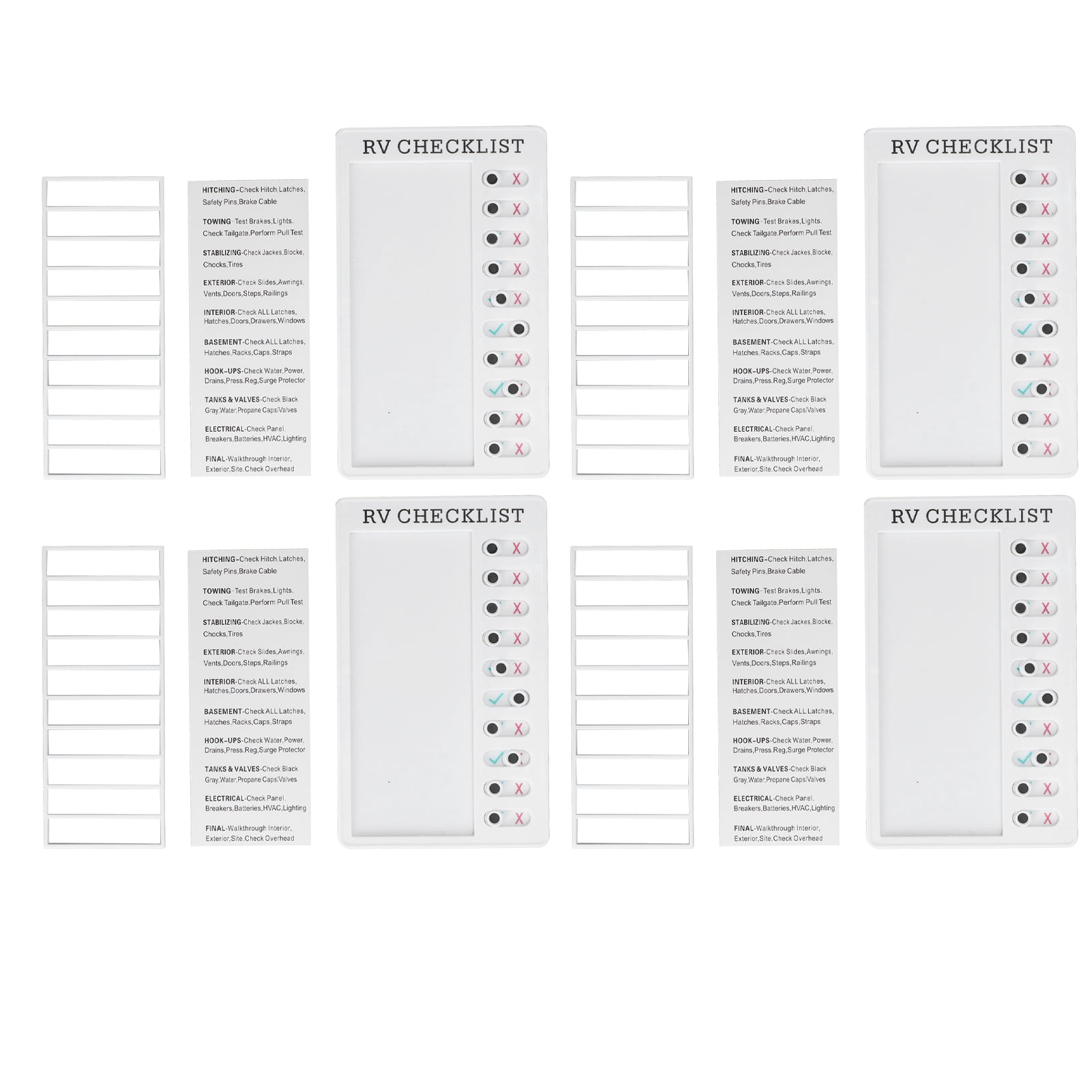 4pcs Checklist Board DIY Production Recyclable Portable Chore Checklist ...