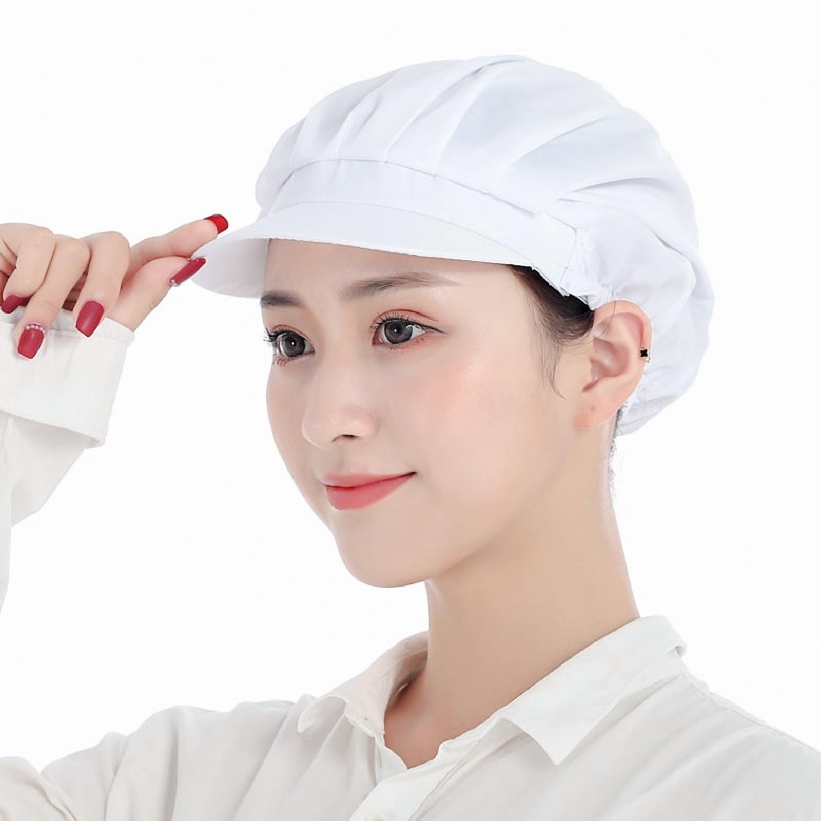 4pcs Chef Hat Kitchen Cooking Chef Cap Food Service Hair Nets - Walmart ...