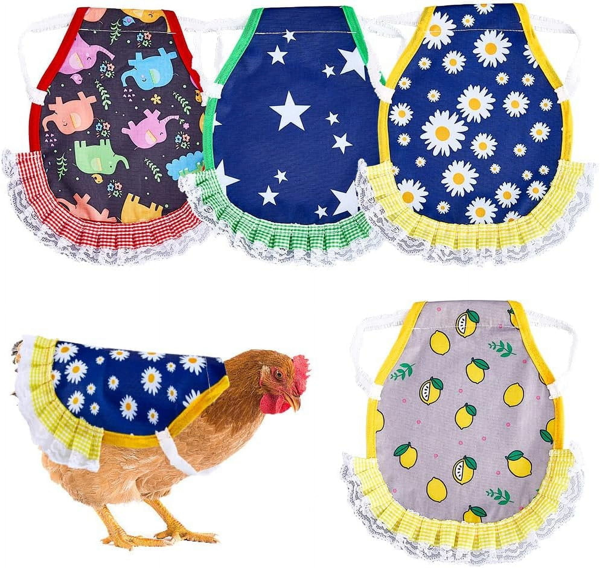 4pcs Chicken Saddle for Hens Colorful Waterproof Poultry Saver with ...