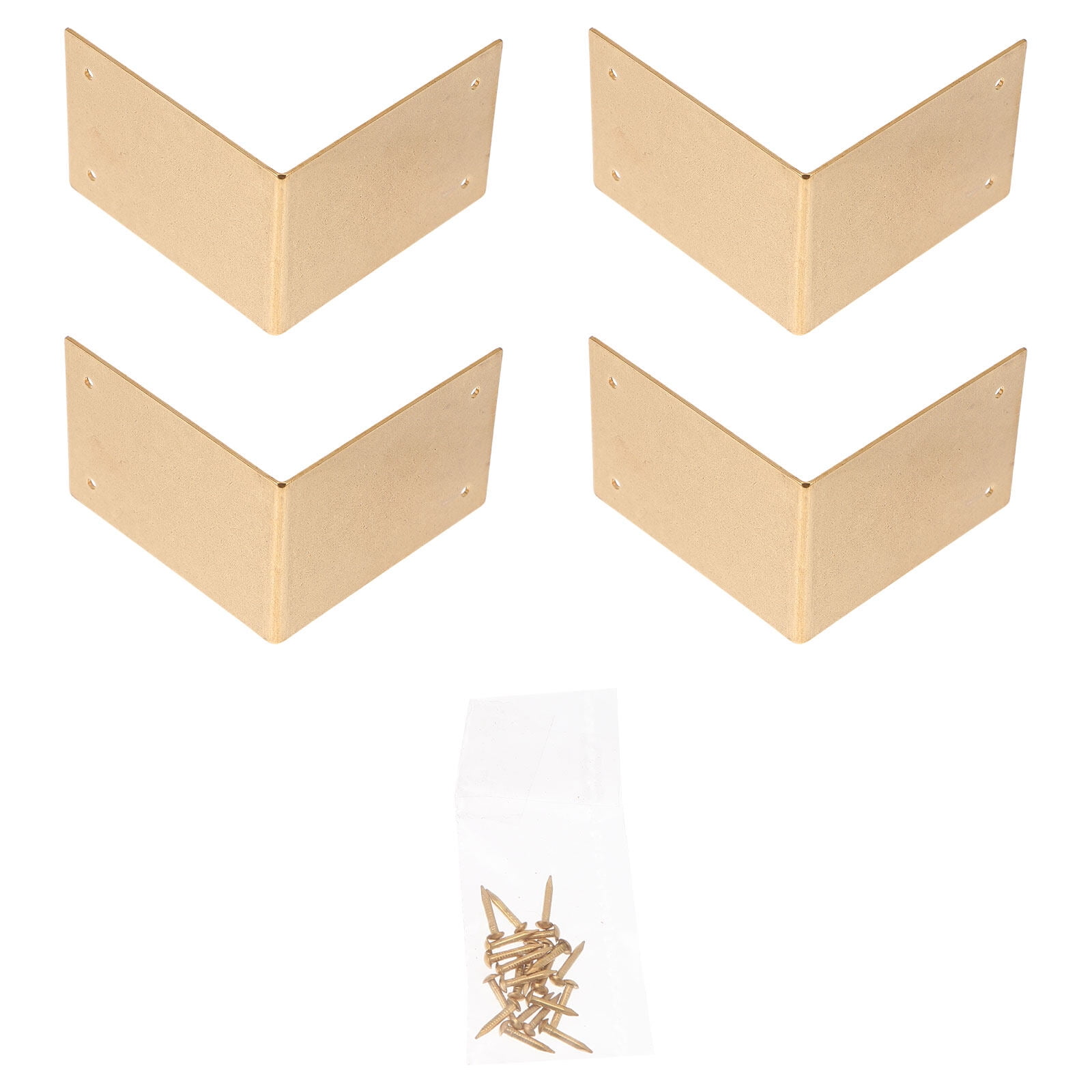 4pcs Chinese Style Corner Fasteners Brass Box Connector Joint Fasteners ...