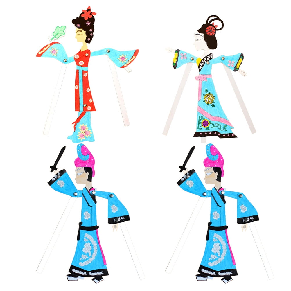 4pcs Chinese Traditional Shadow Puppetry Toy Chinese Traditional ...