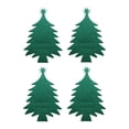 4pcs Christmas Tree Cutlery Bag Pocket Fork Spoon Holder Bags for ...
