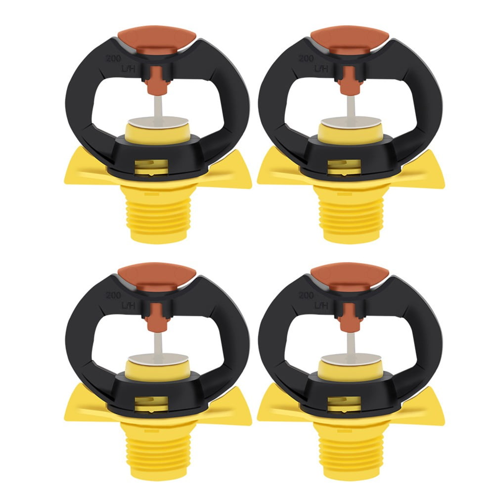 4pcs Circular 4-point Rotating Plastic Nozzle Horticultural Lawn ...