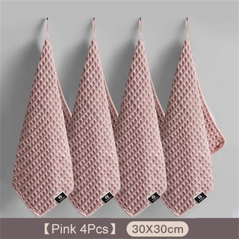 4pcs Cleaning Cloth for Coffee Bar Super Absorbent Microfiber Cleaning ...