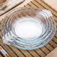 4pcs Clear Glass Pie Plates-Deep Pie Pans Set (7"/8"/9"/10")-Pie Baking ...
