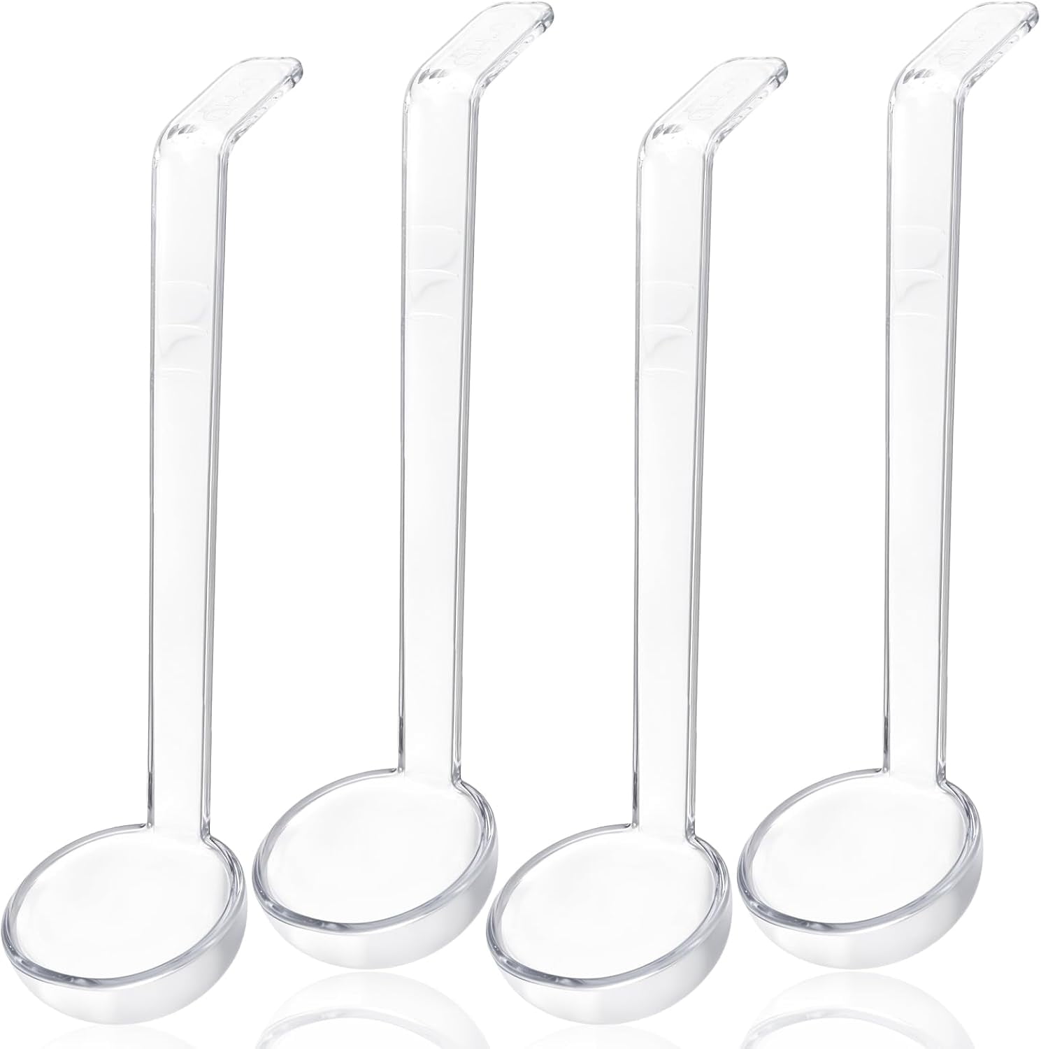4pcs Clear Small Ladle 8.2 Inches Plastic Mini Ladle Long Handle Punch ...