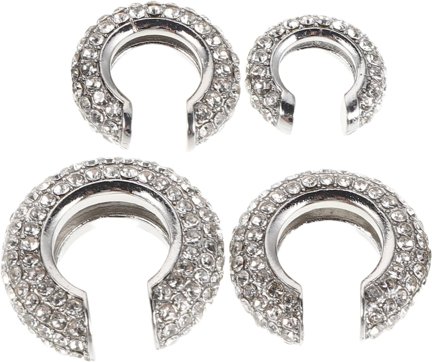 4pcs Clip On Ear Cuff For Women: Non Piercing Fake Earrings Clip On ...