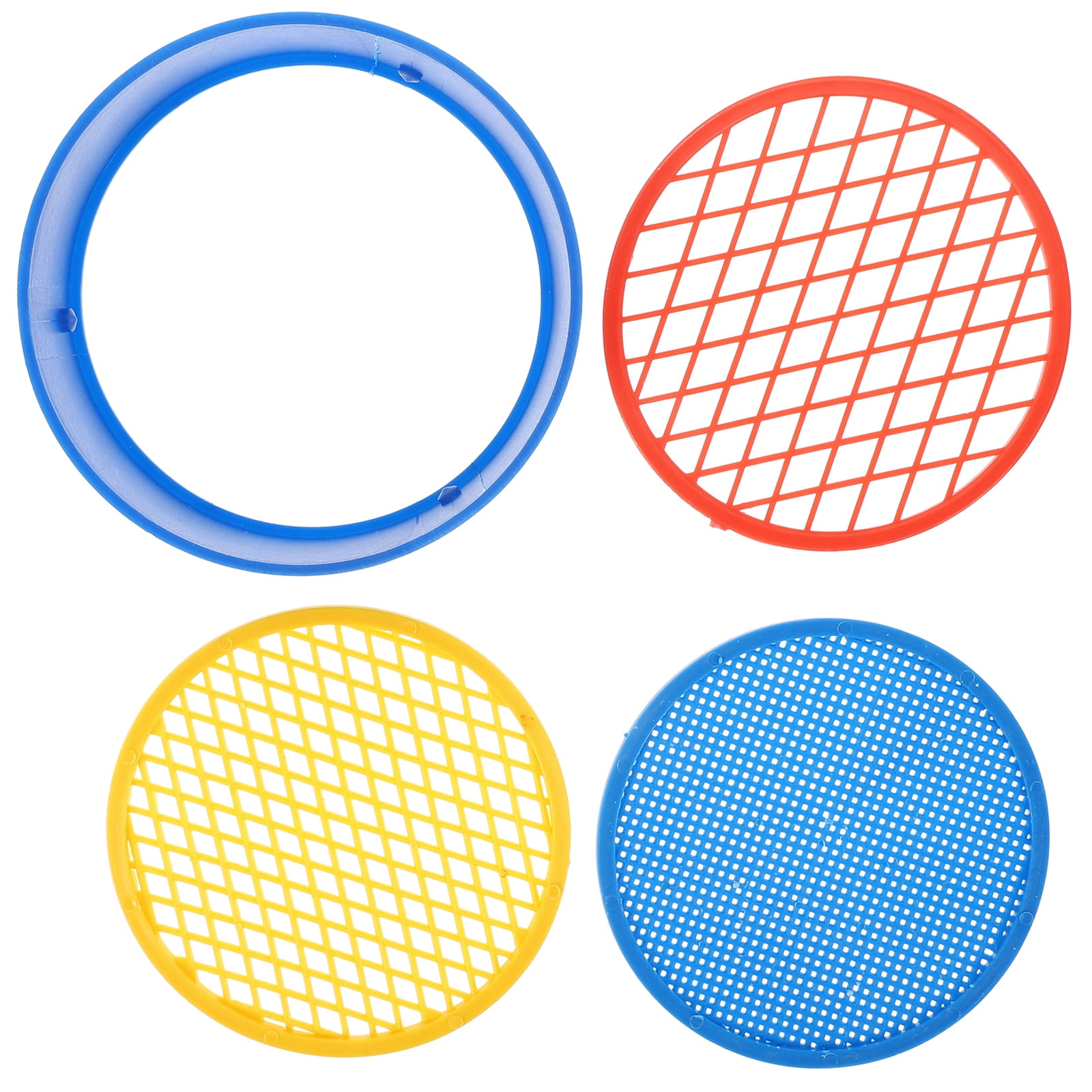 4pcs Colorful Sand Sieves Plastic Sand Sifter Sand Strainer Toys for ...