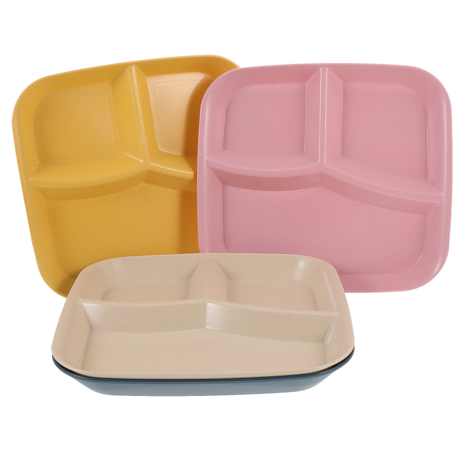 Raindrops Divided Serving Plate Yellow For Multi Functional Use Party ...