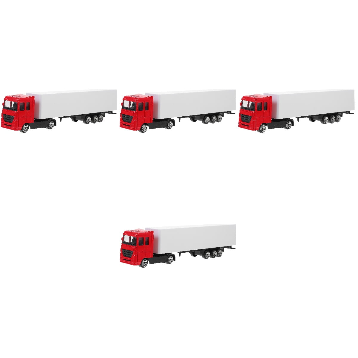 4pcs Container Truck Model Truck Toy Mini Container Truck Model Mini ...