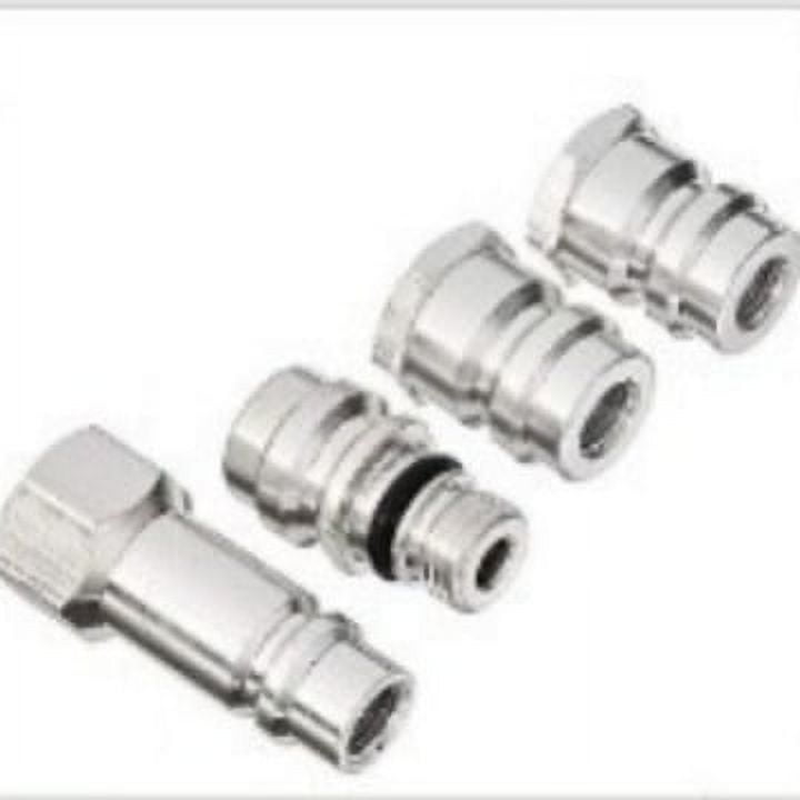 4pcs Conversion Fittings R12 R22 R502 to R134A High/Low Pressure Quick Connect Adapter Kit 1/4 ...