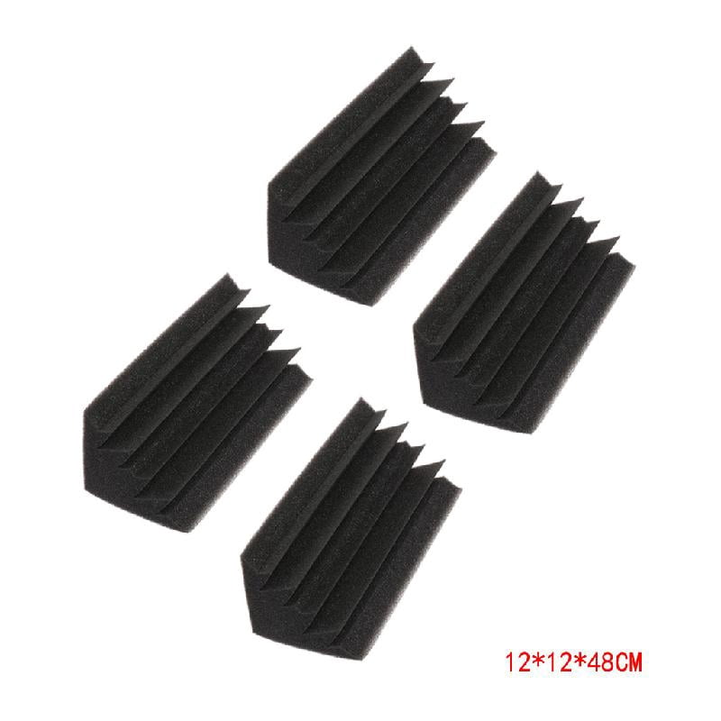 4pcs Corner Bass Acoustic Soundproofing Polyurethane Foam Sound ...