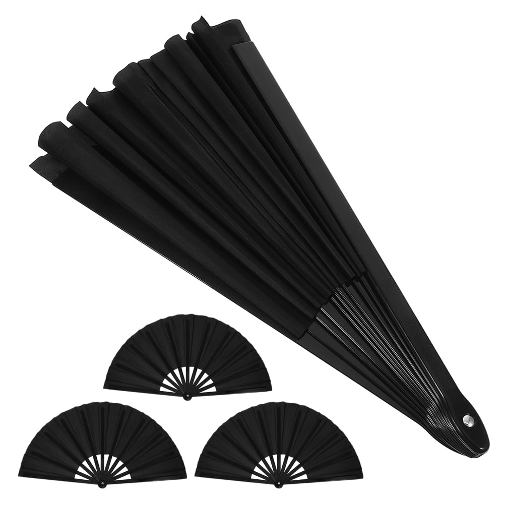 4pcs Cosplay Hand Fan Photoing Fan For Wedding Collapsible Hand Fan ...