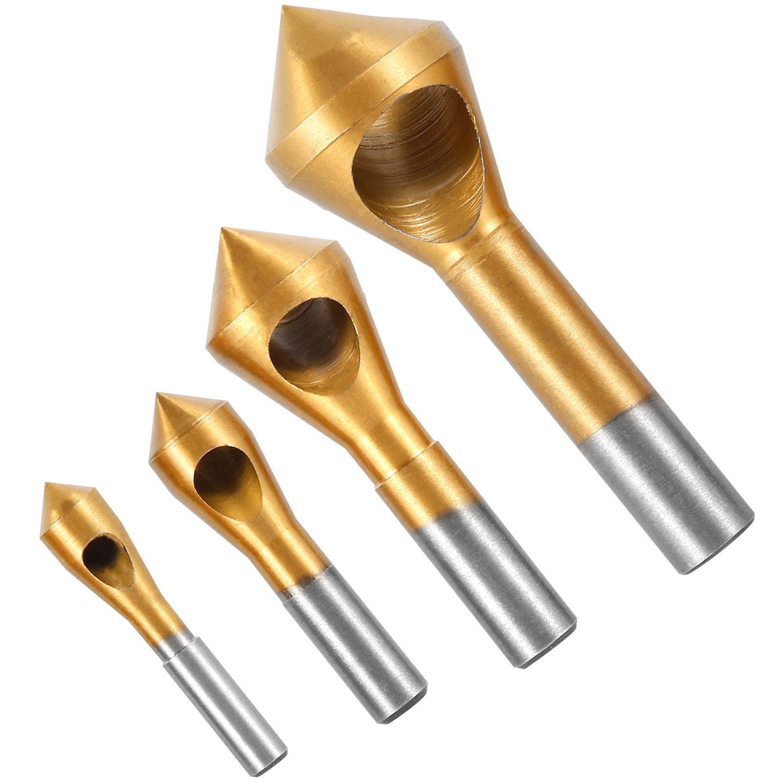 4pcs Countersink Drill Bits Set High Speed Steel 90° Countersink ...