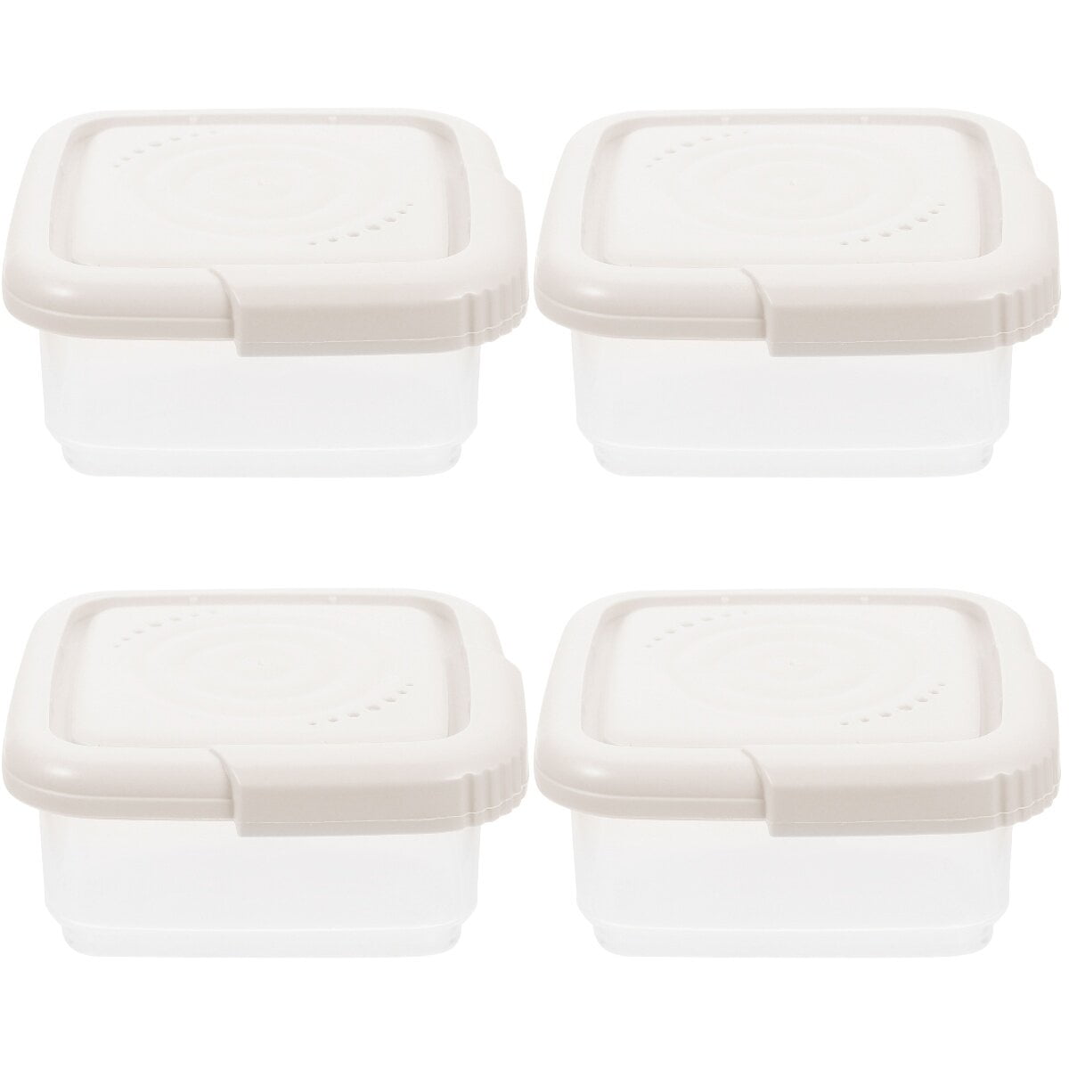 4pcs Cow Cheese Slice Holder, Plastic Containers with Lids, Sliced ... 4pcs Cow Cheese Slice Holder, Plastic Containers with Lids, Sliced ...