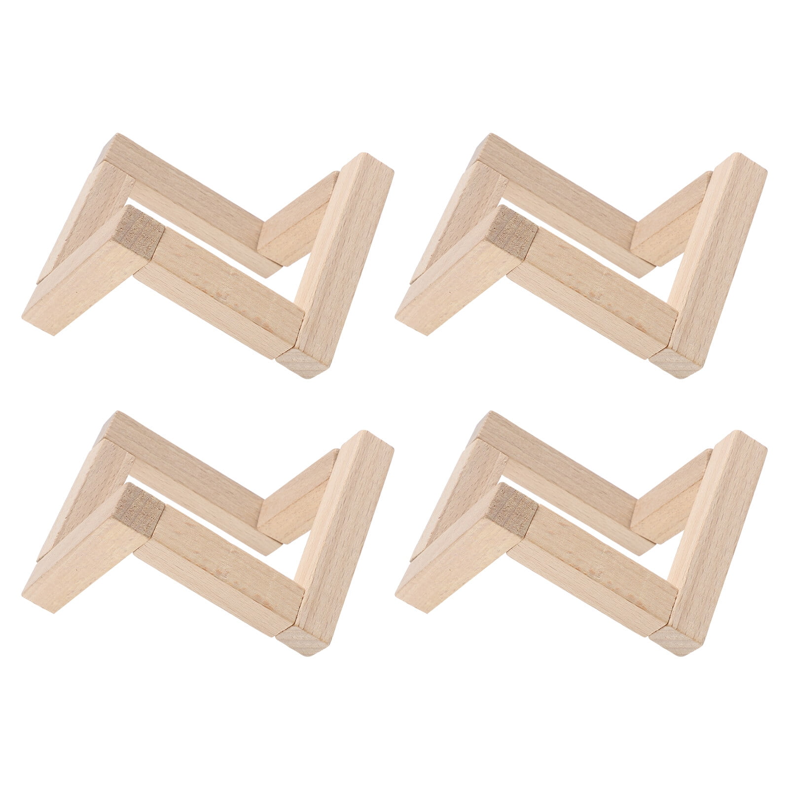 4pcs Creative Solid Wood 3D Printing Moon Lamp Bracket Pat Light Solid ...