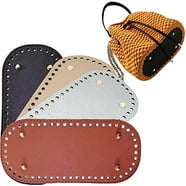3 PCS Bottom Accessories Knitting Bag Base PU Crochet Leather for Purse ...