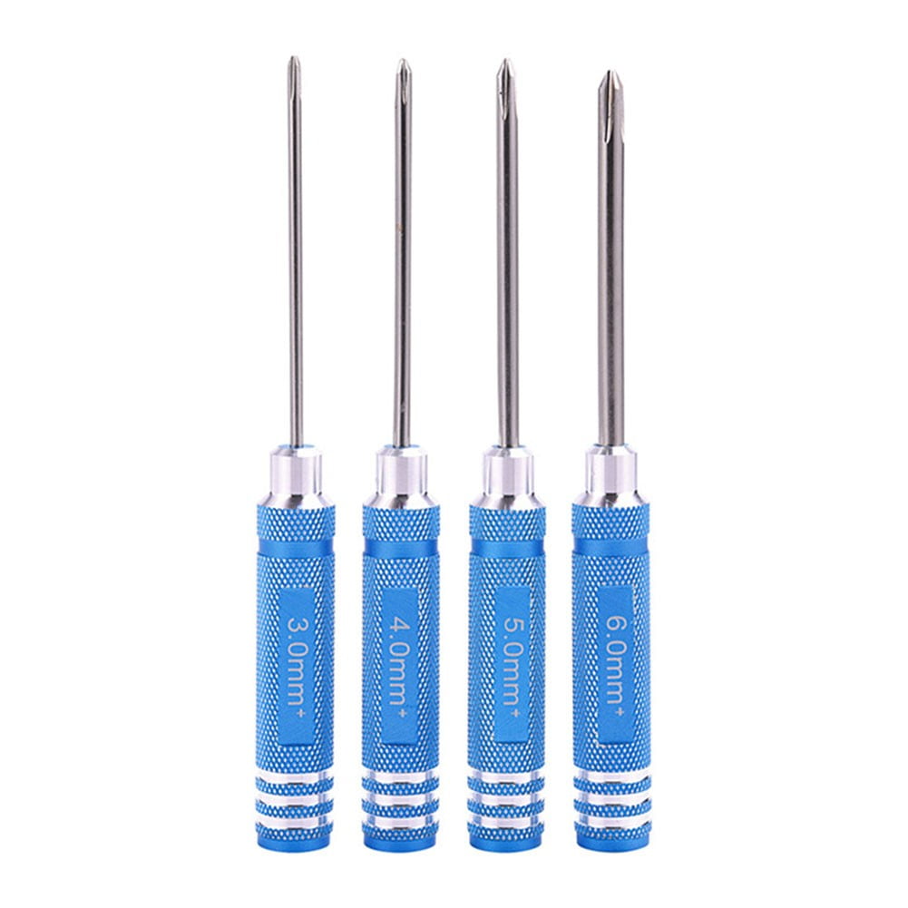 4pcs Cross Screwdriver Tool Kit 3/4/5/6mm Wrench Drivers for RC ...