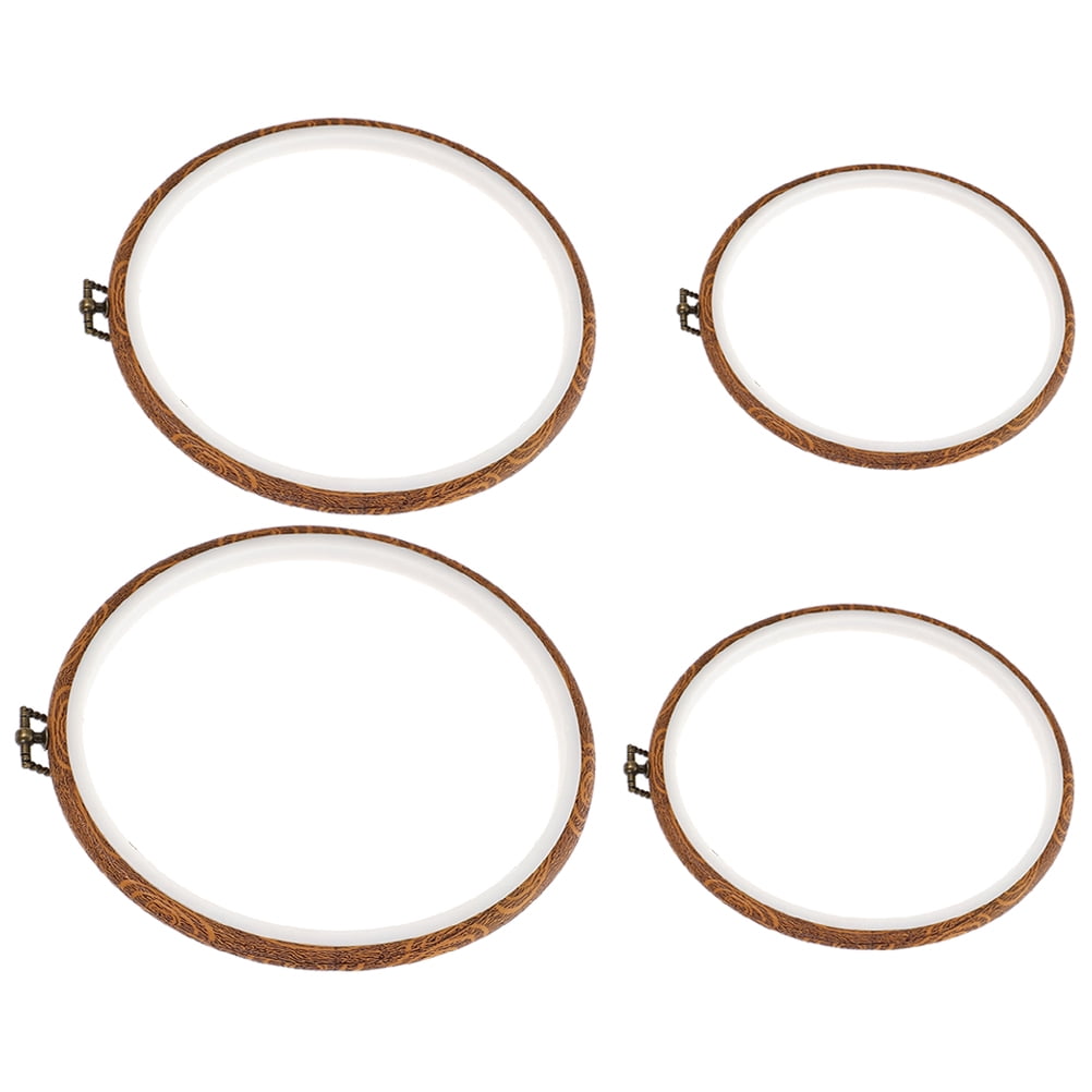 4pcs Cross Stitch Hoop Reusable Sewing Hoop Embroidery Circle Hoop ...