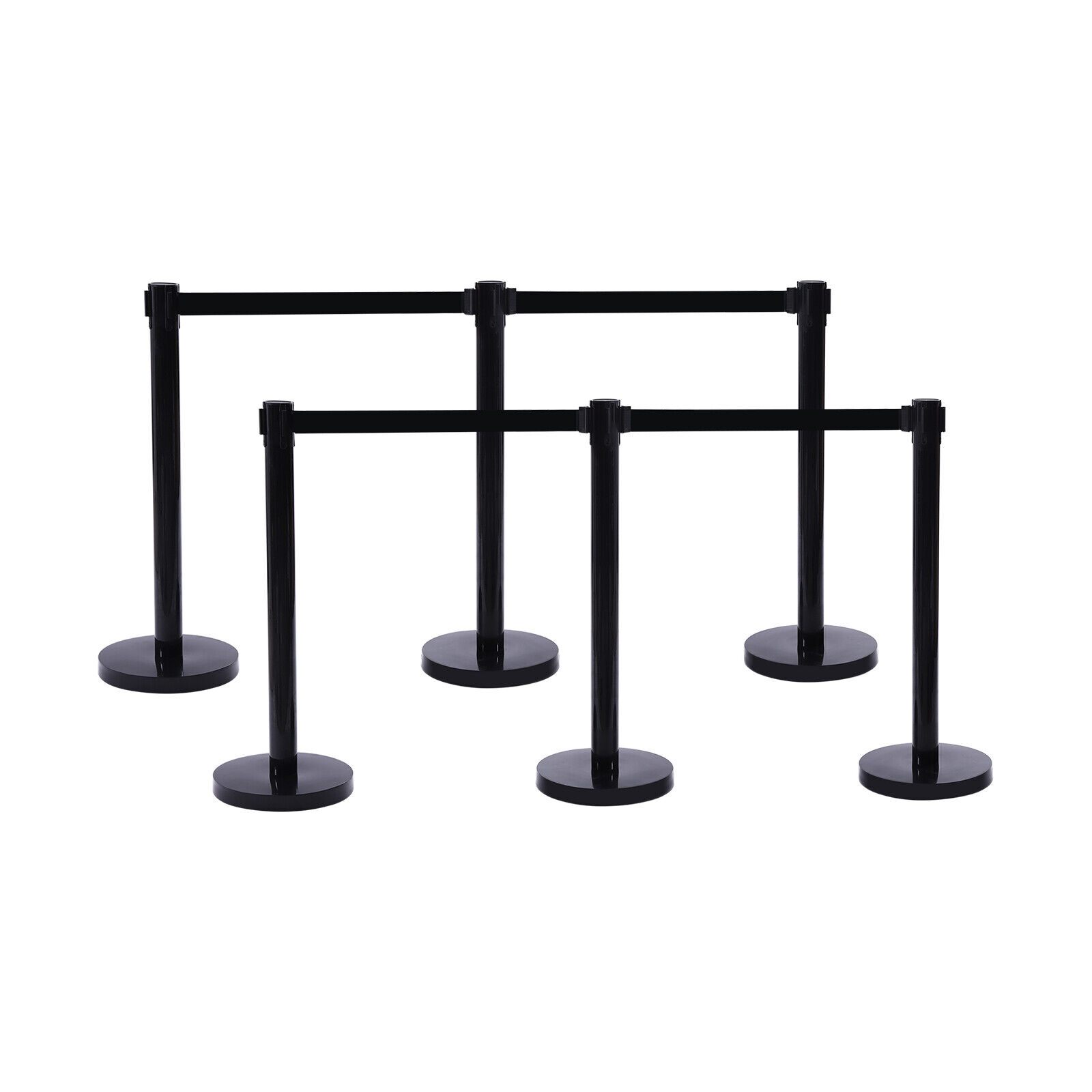 4pcs Crowd Control Stanchion Red Carpet Event Isolation Post Queue Line ...